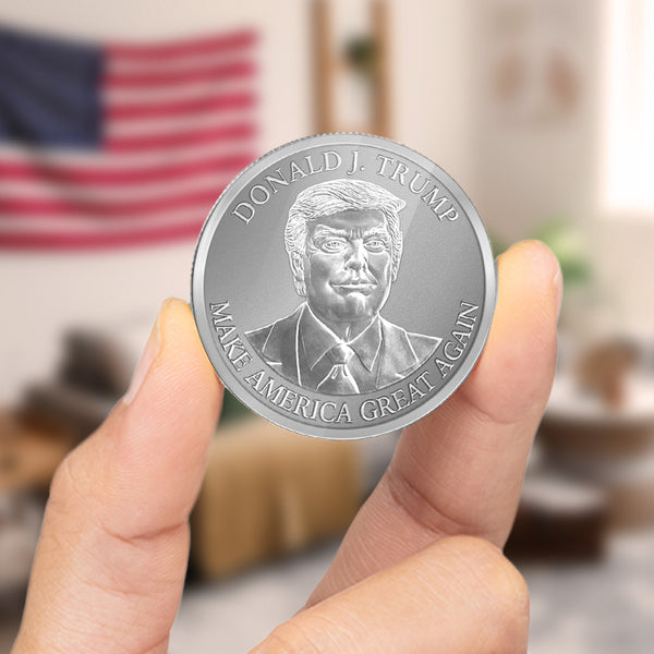 The Legend Is Back In 2024 - US Elections Silver-Colored Coin ...